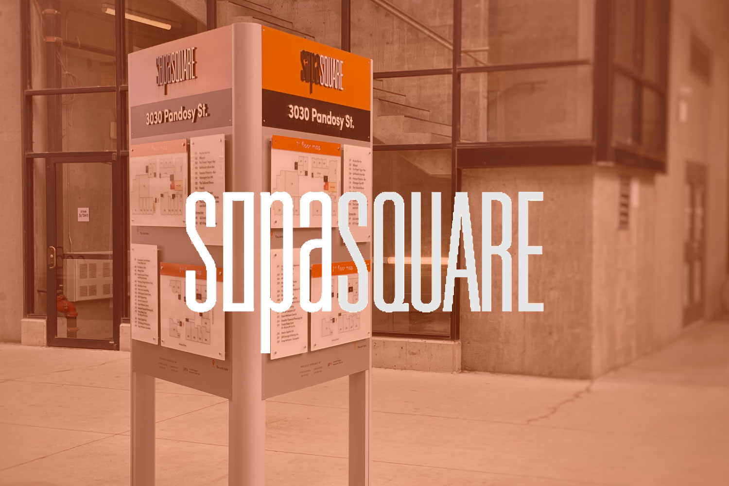 Wayfinding for a large commercial building